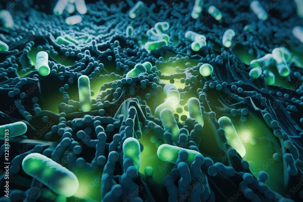 Microscopic view of bacterial colonies, showcasing diverse shapes and ...