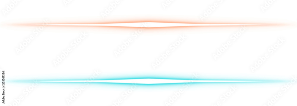 Glowing light line. Neon dividing line isolated on transparent ...