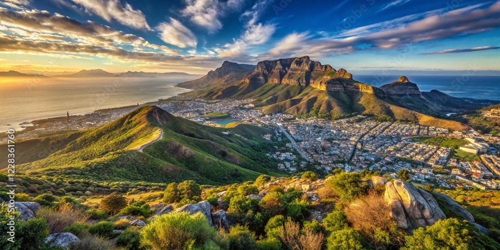 Stunning South African Landscape: High-Definition Panorama of Table ...