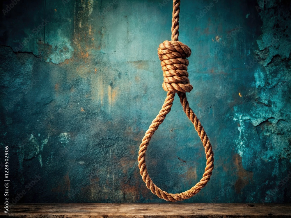 Grunge Wall, Noose, Suicide Prevention, Despair, Hopelessness, Dark ...