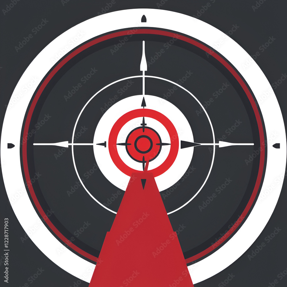 Set of target destination icon. Aim sniper . Focus cursor bull eye mark ...