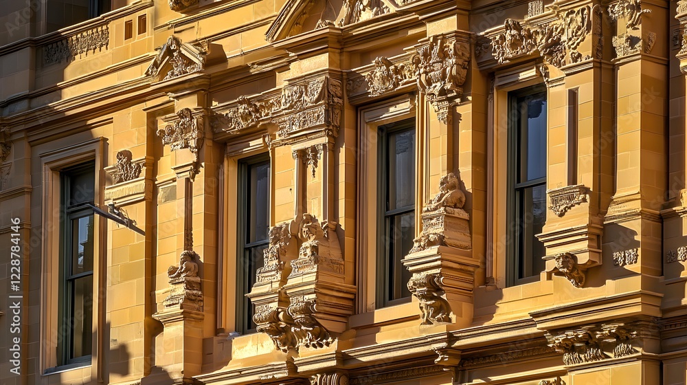 Historic courthouse building facade showcasing classic architecture and ...