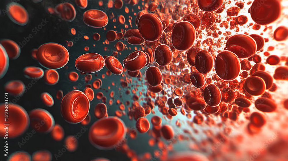 microscopic analysis of human red blood cell structure and morphology ...