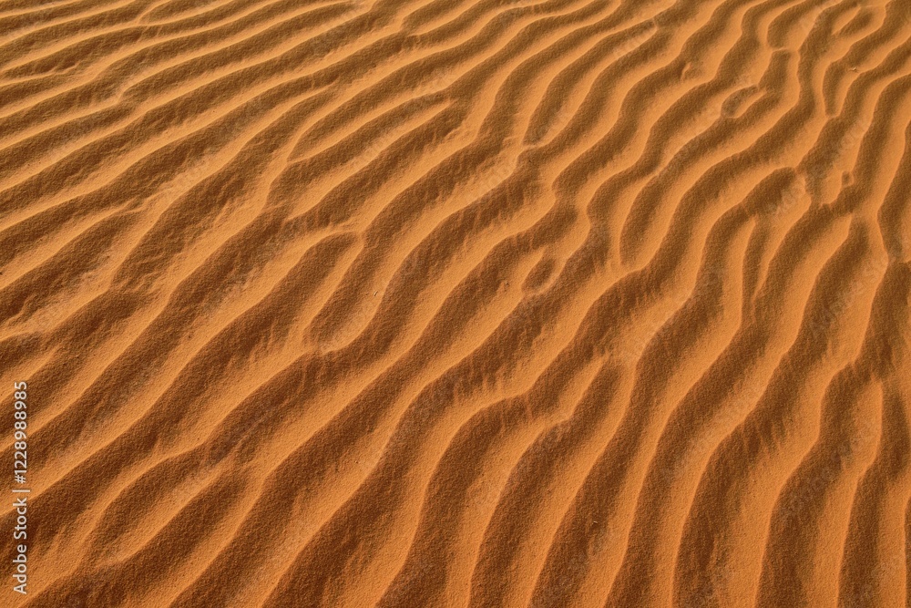 Sand ripples, texture on a sanddune, Tassili n'Ajjer, Sahara desert ...