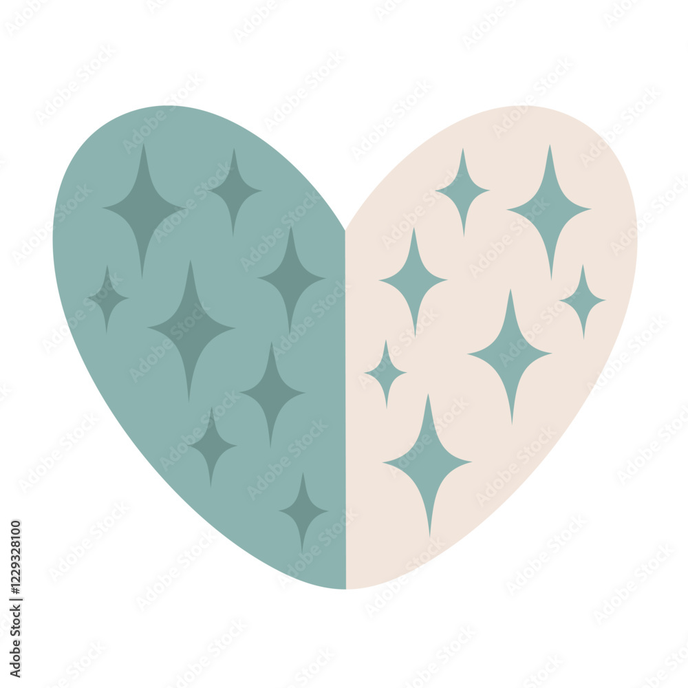 Cute heart clipart. Valentines day clipart. Valentine heart in cartoon ...