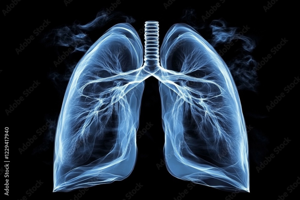 Stock-Foto „Visual representation of human lungs in a medical ...
