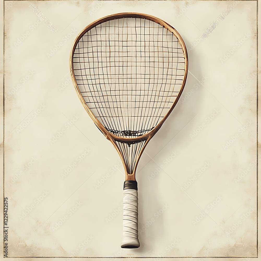 Whimsical badminton scene, shuttlecock suspended in mid-flight, white ...