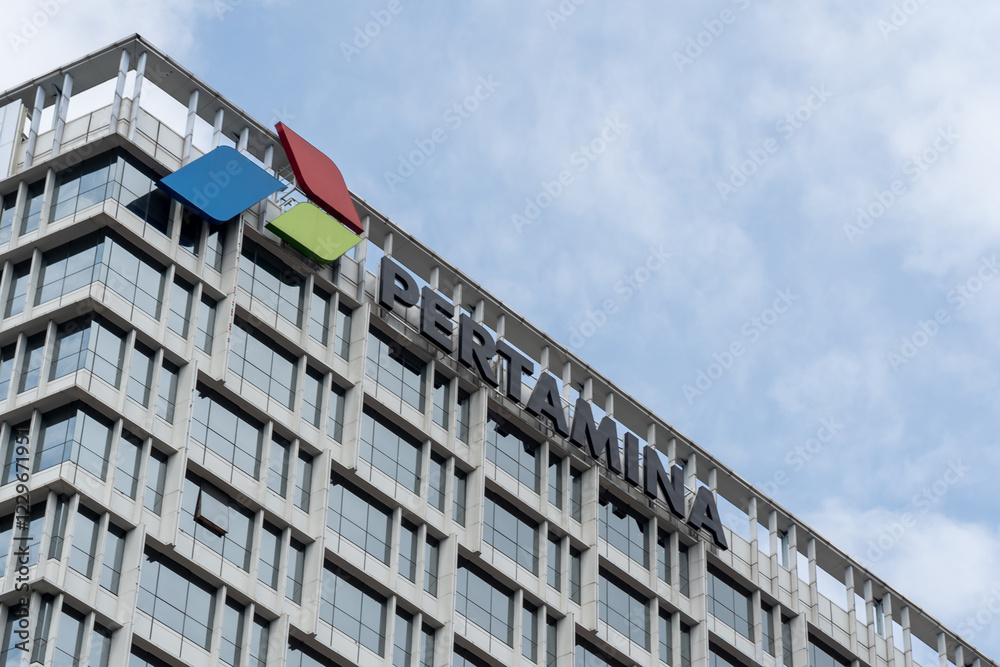 Jakarta, Indonesia - January 23, 2025: Pertamina office building in ...
