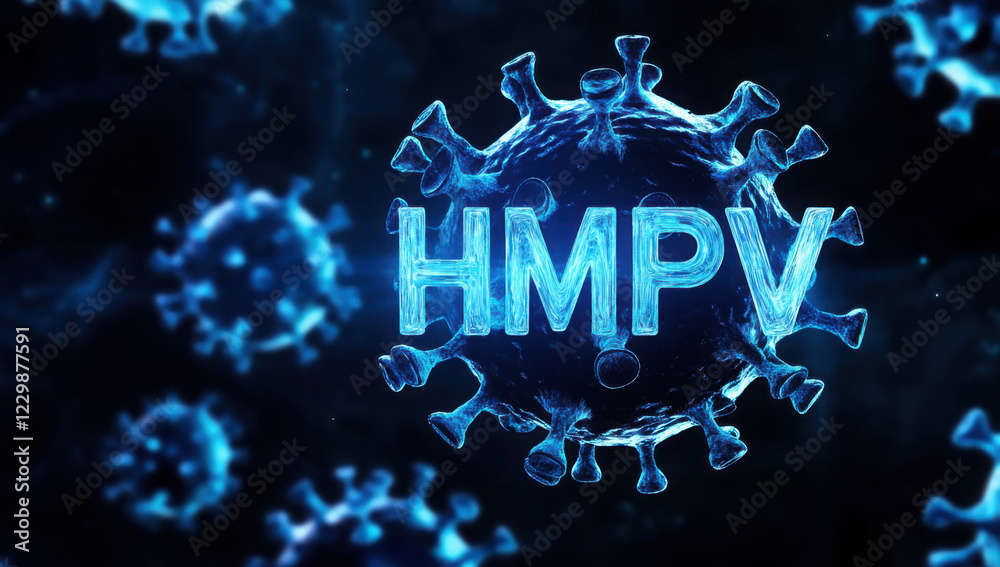 Human metapneumovirus or HMPV, virus causing upper and lower ...