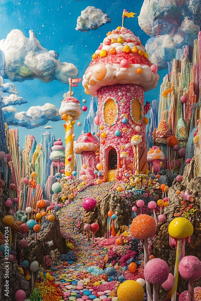 Whimsical pop art collage of adorable animal characters in a ...