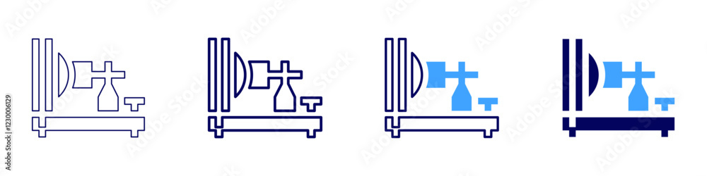 Electric telegraph icon in 4 different styles. Thin Line, Line, Bold ...