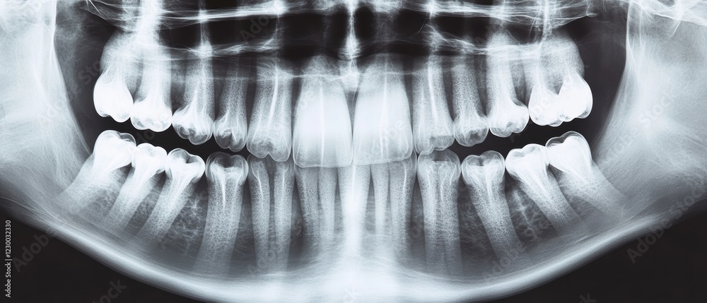 Professional examination of panoramic x-rays detailed imaging in ...