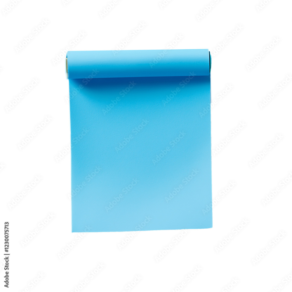 Blue Post-it Note on Transparent Background Stock Photo | Adobe Stock