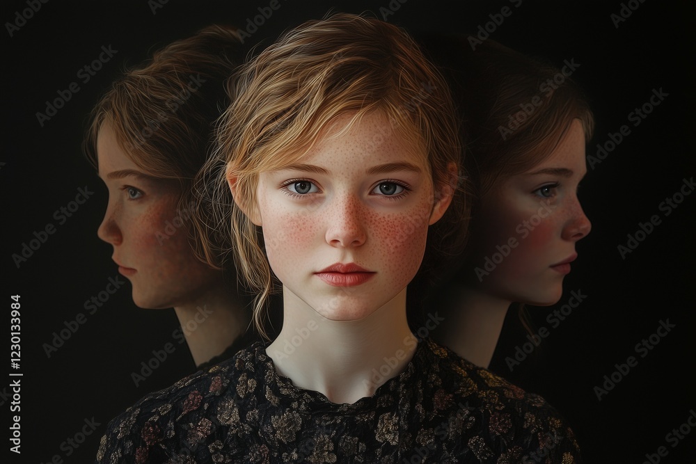 Realistic AI-Generated Portraits with Digital Art and Futuristic Style ...