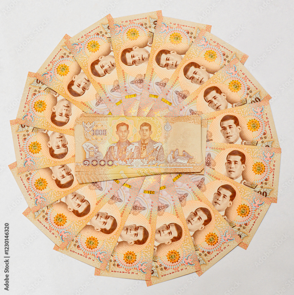 King Maha Vajiralongkorn Bodindradebayavarangkun, Rama X, Portrait from Thailand 1000 Baht 2018 ...