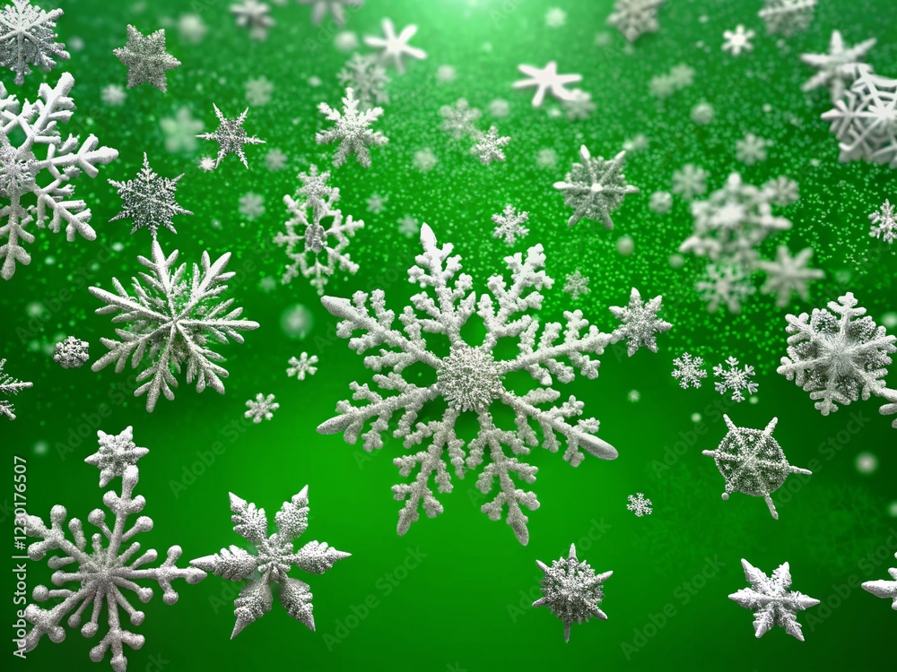 Giant Falling Snowflakes Green Screen Video - Winter Background, Chroma ...