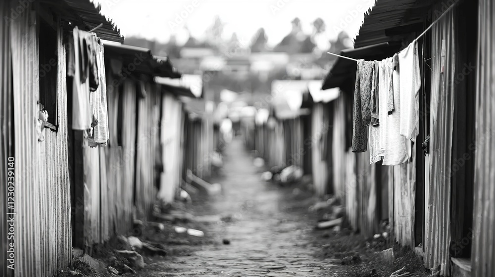 Social awareness through black and white photography of urban slums and ...