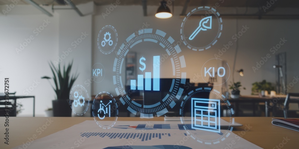 Business Analytics Dashboard: KPI & KIO Data Visualization on Modern ...