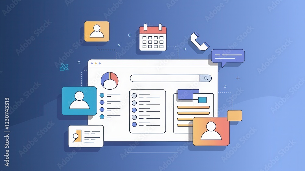 Streamlined User Interface: Modern Dashboard Design for Efficient Data ...