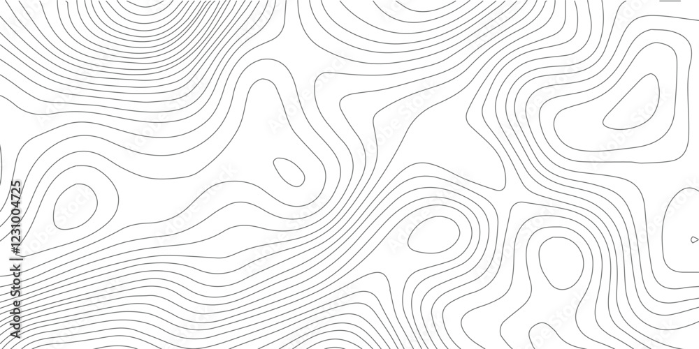 Abstract gray topography contour map background design .geometric black ...