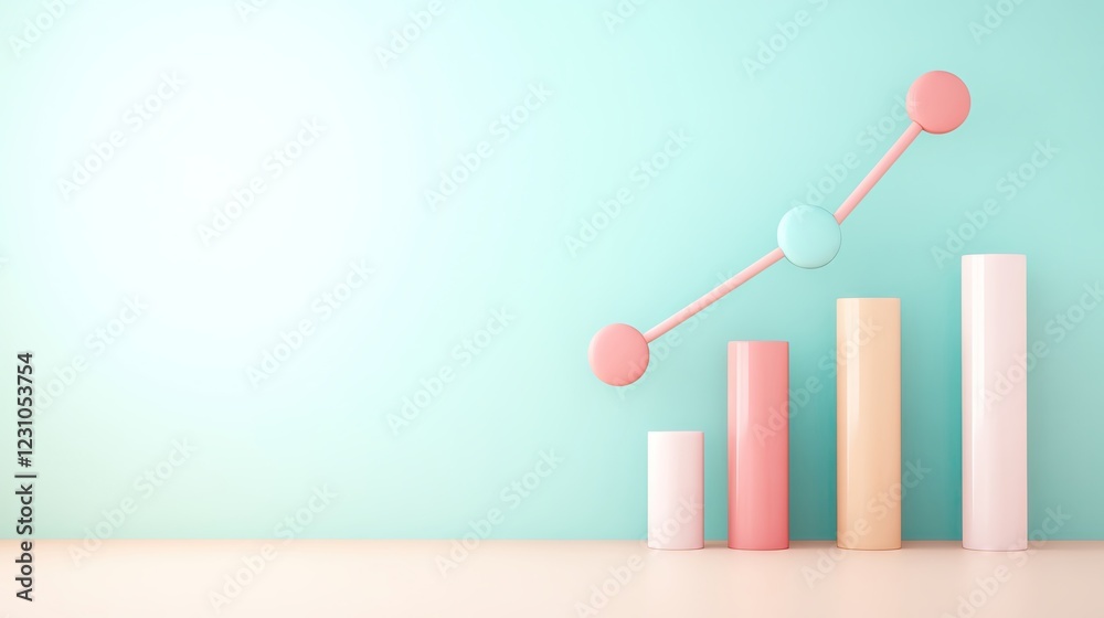 2D flat art business strategy pastel strategic Illustration enterprise ...