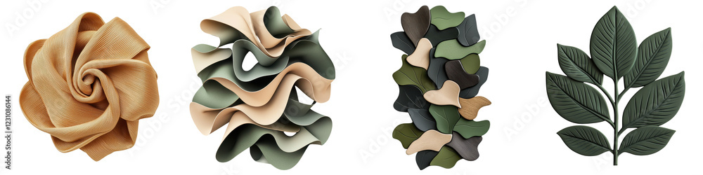 nature inspired abstract patterns and shapes in a neutral color palette ...