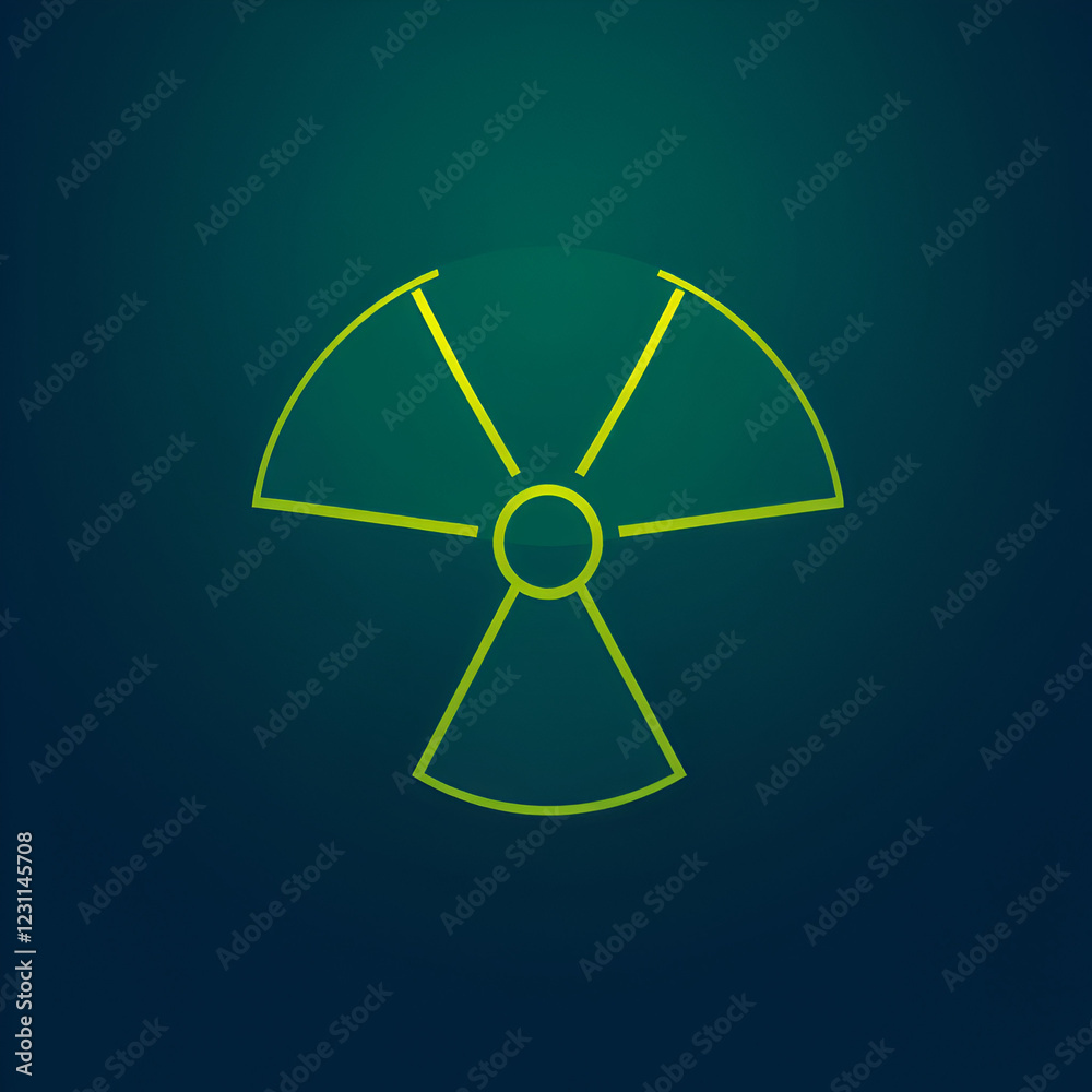 The Non-Ionizing radiation icon. Radiation symbol. Radioactive Nuclear ...