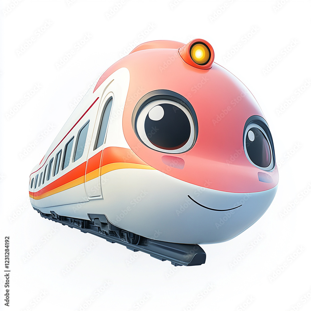 cute character of kawaii bullet train Stock Illustration | Adobe Stock