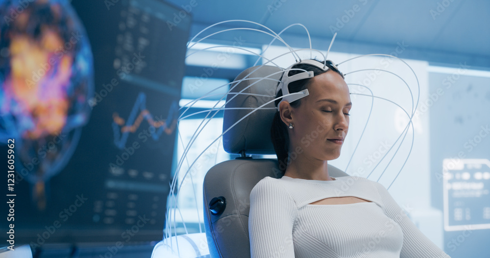 Futuristic Lab Uses Advanced Neural Technology to Scan Female Patient's ...