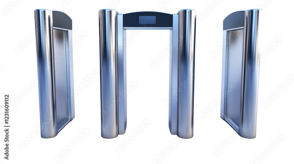 Secure entrance access device designed for high traffic areas, isolated ...