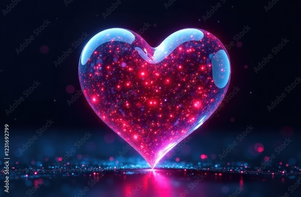 A hyper-realistic 3d floating holographic projection of a rotating ...