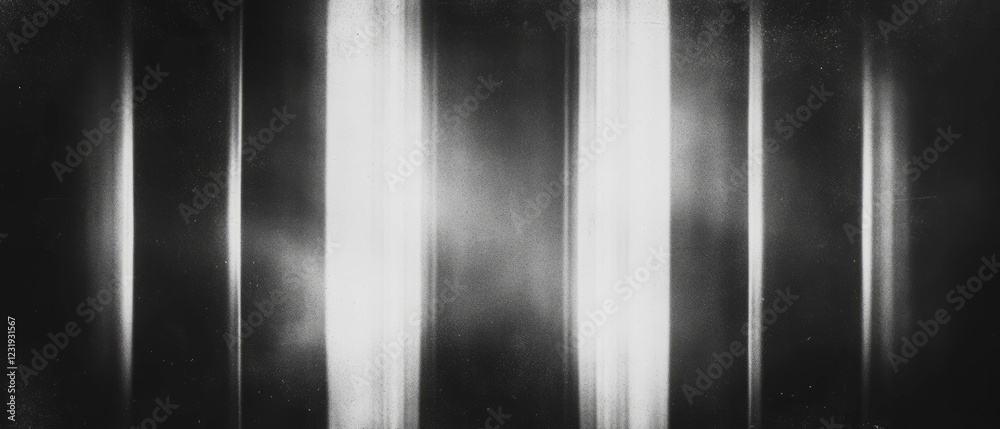 Vintage TV screen overlay with vignette effect and dark corners on ...