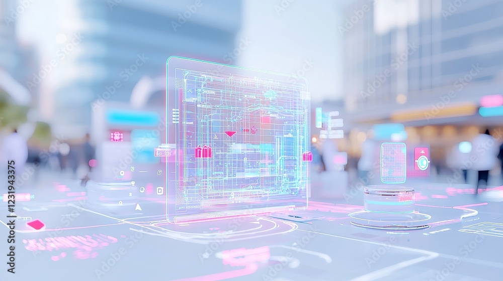 Augmented Reality Navigation System, immersive overlay map guiding ...