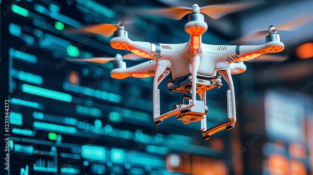 UAV Communication Network Map, visual representation of data ...