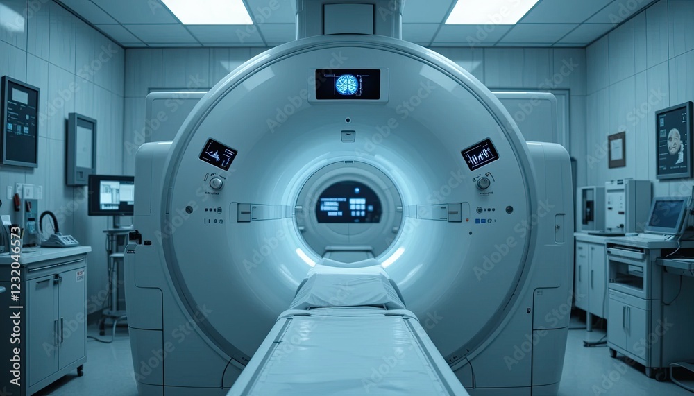fMedical Diagnostic Device An enhanced image of an MRI or CT scan ...