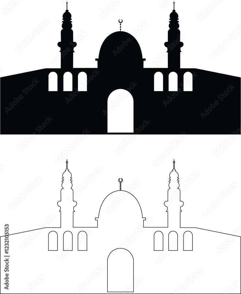 Palestine al Aqsa mosque with flag, compound in the city of "Jerusalem ...