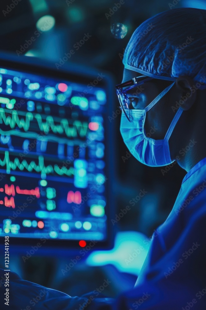 Vigilant Care A Healthcare Professional Monitoring Patient Data ...