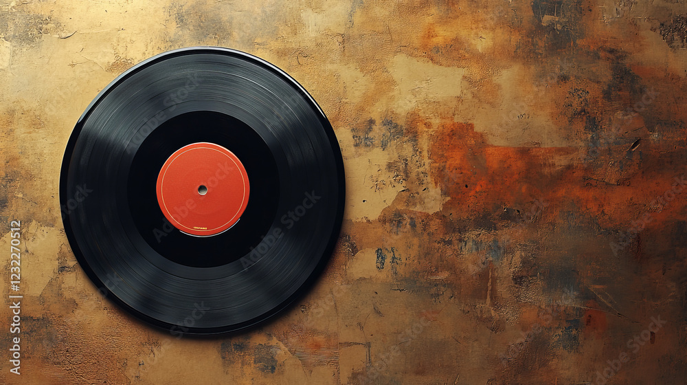 Edge grunge of worn vinyl - transparent vector illustration mockup of ...