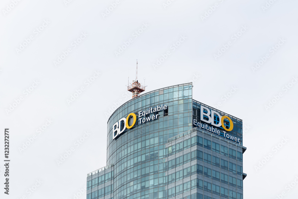 Manila, Philippines - January 31, 2025: BDO Equitable Tower in Makati ...