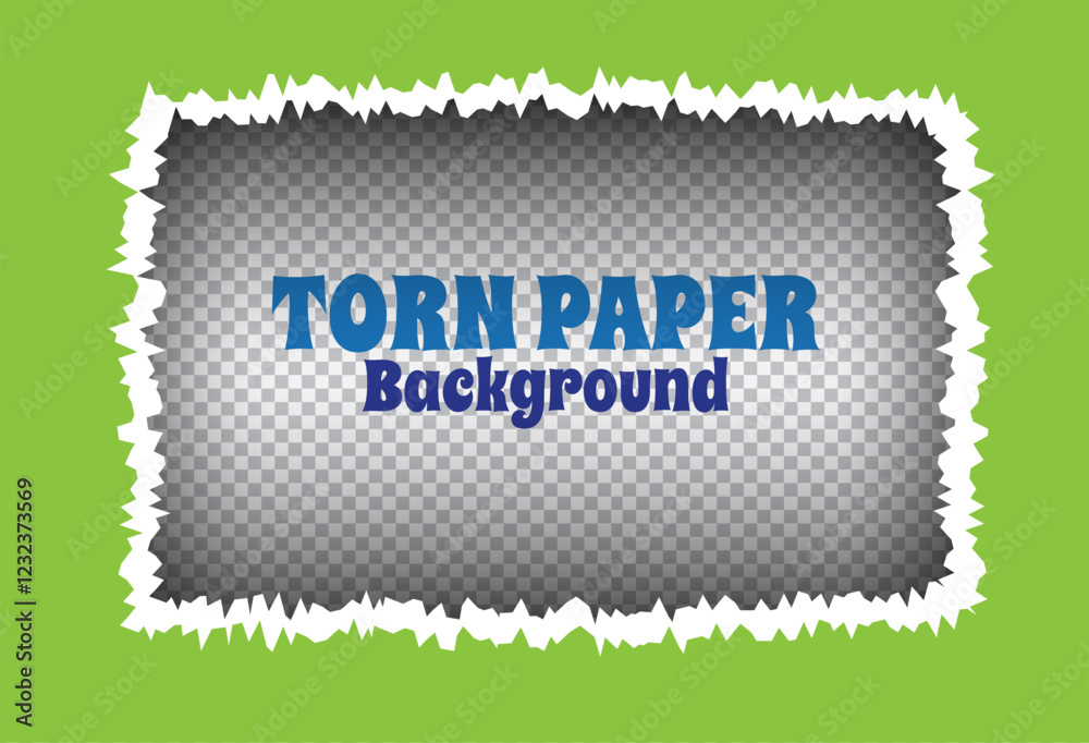 Ripped torn paper with textured cracks and a realistic border effect ...