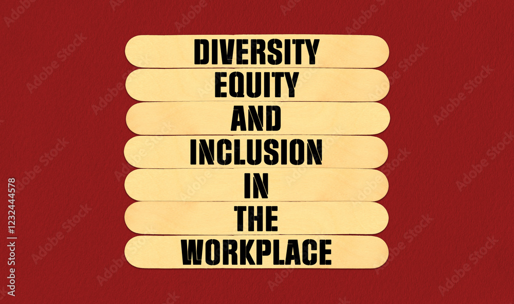 Concept word Diversity Equity and Inclusion in the Workplace on ...