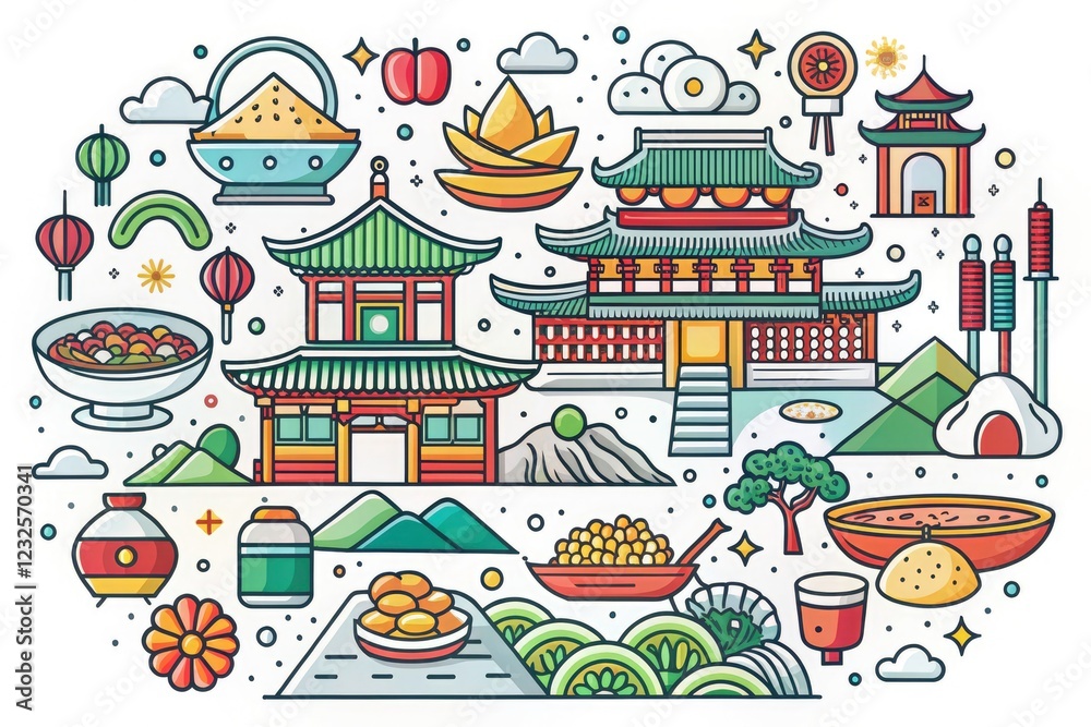 Long exposure captures dazzling Korean doodles: iconic food, symbols ...