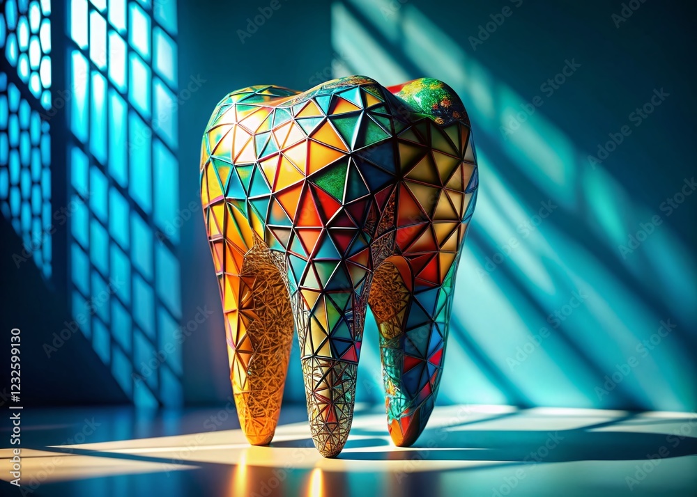 Microscopic 3D Model of Human Tooth Enamel Structure, Dental Anatomy ...