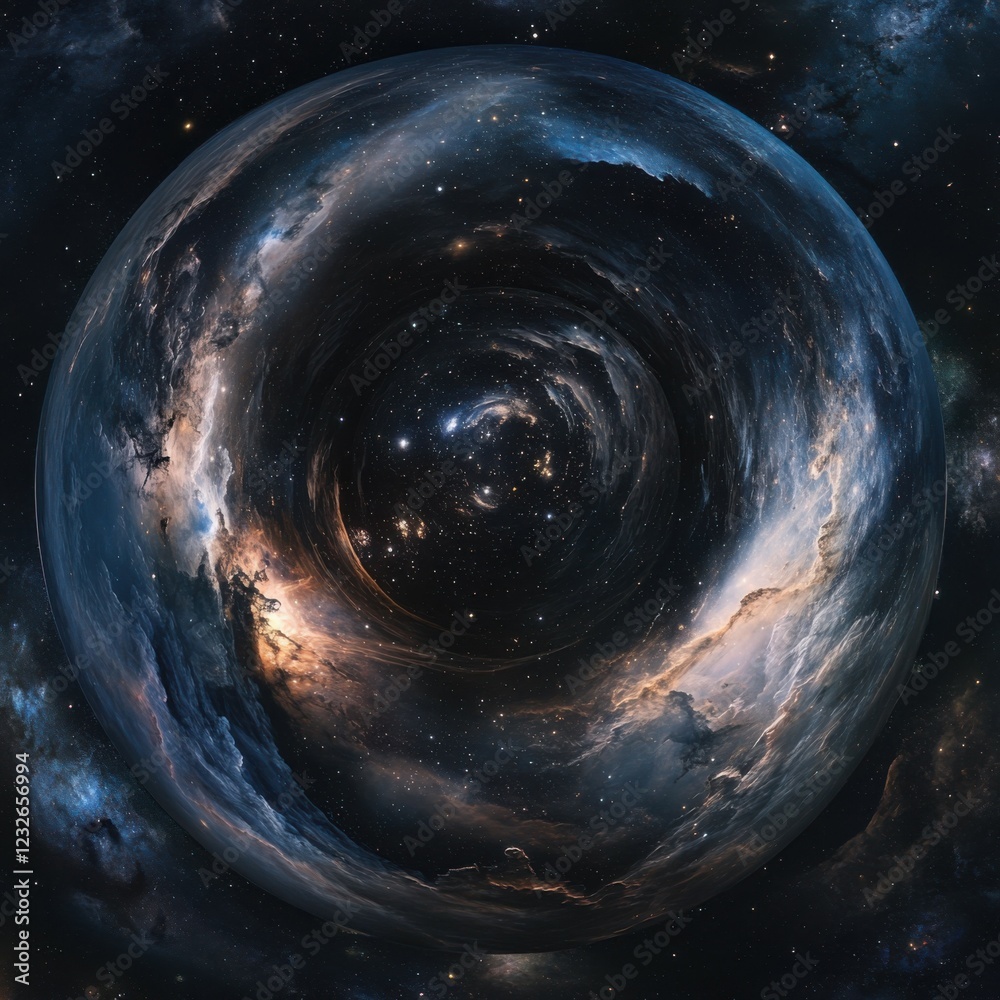 Stunning HDRI 360° space background: nebula and stars equirectangular ...