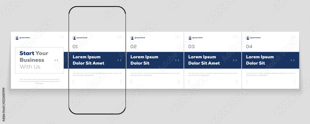 LinkedIn carousel post, social media Instagram carousel post, modern ...