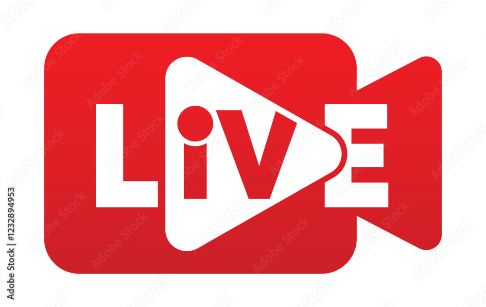 lower third live streaming symbol red design transparent template Stock ...