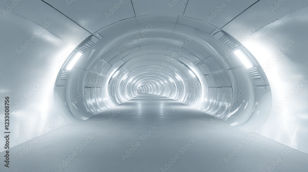 360 degree full panorama environment map of white basement underground ...