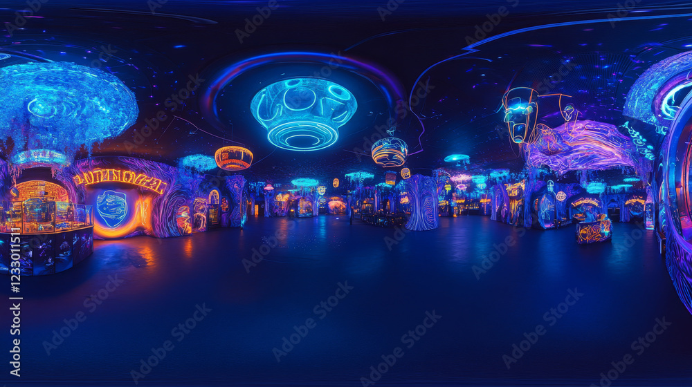 Ilustración de Stock 360 degree full panorama environment map of ...