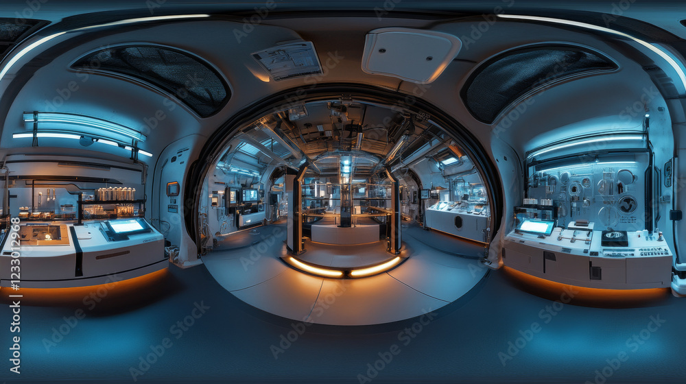 Ilustración de Stock 360 degree full panorama environment map of ...