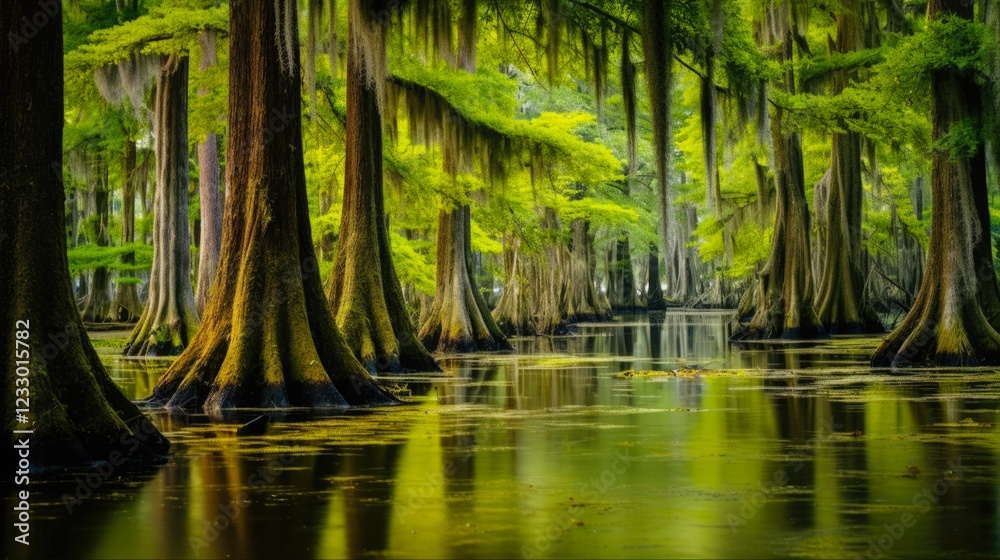 Mystical Beauty of East Texas: Cypress Trees Draped in Moss over Caddo ...